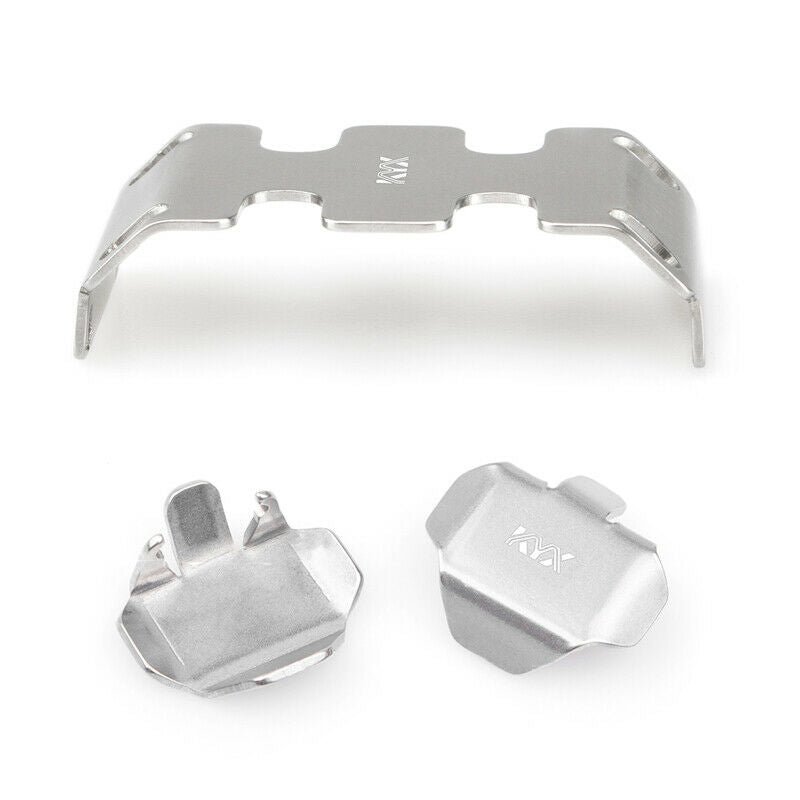 KYX Axial SCX24 AX90081 Stainless Steel Axle Skid Plate Guard set Prot ...