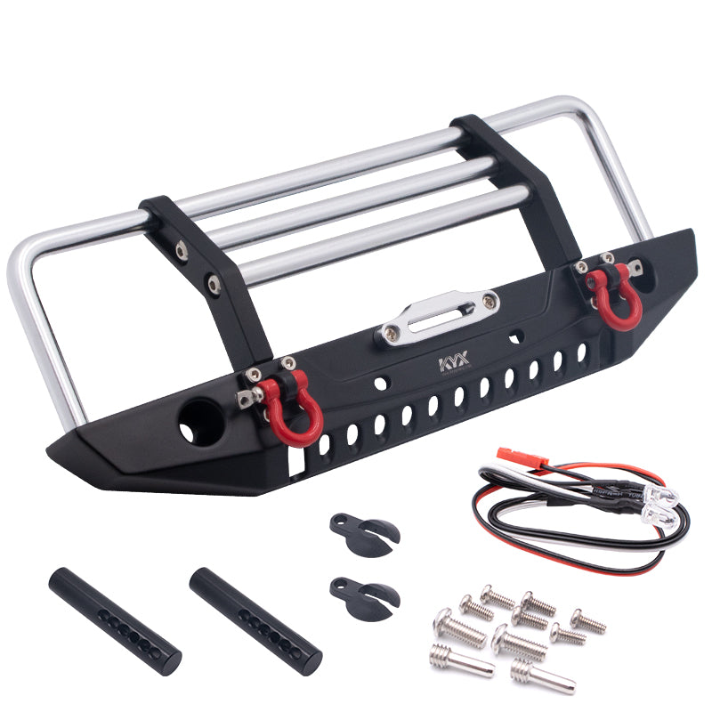 KYX Metal Bull Push Bar Front Bumper for TRX-4 Redcat GEN8 Scout II SC ...