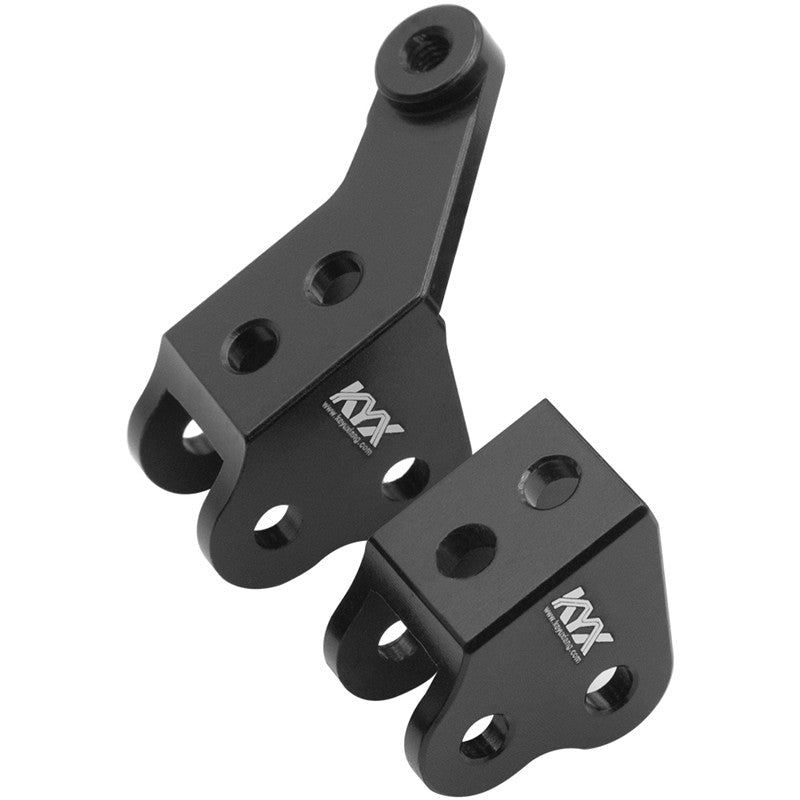 KYX Aluminum Front Lower Link Suspension Shock Mount Black Redcat GEN8 ...