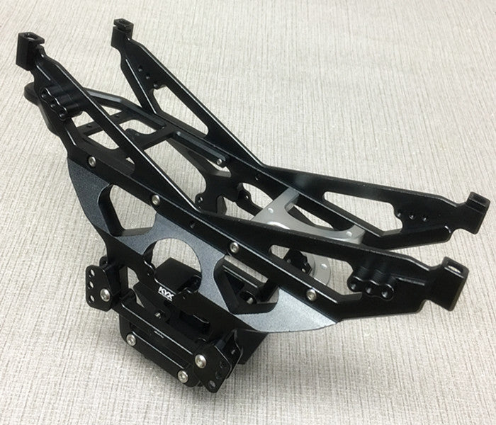 KYX RC Aluminum Roll Cage DIY Chassis Frame Kit w/ Skid Plate for Axia ...