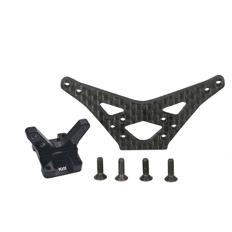 KYX Losi 1/16 Mini Buggy Rear Carbon Fiber Shock Tower Mount with Bott ...