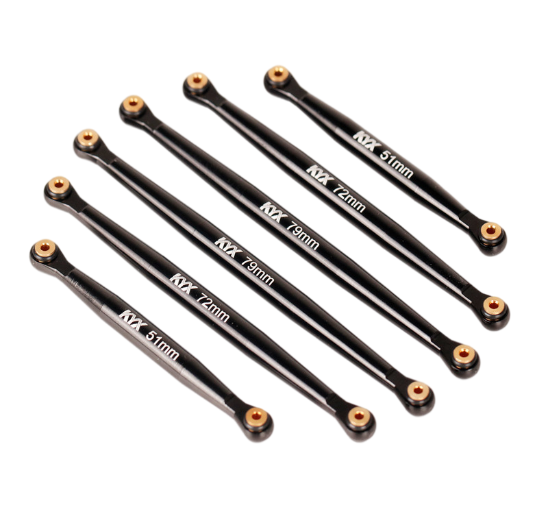 KYX Axial SCX24 Jeep JT Gladiator Aluminum Suspension Link Linkage 6/s ...