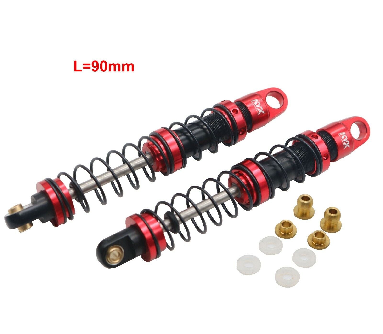 KYX RC Crawler CNC Machined Dual Spring 90MM Shock for Axial SCX10 II ...