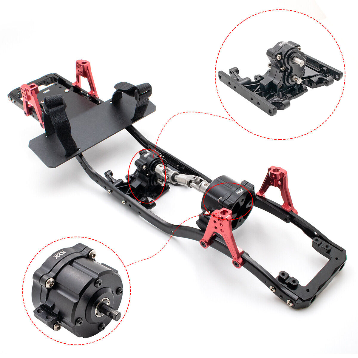 KYX Complete Planetary Transmission Gearbox Upgrade Combo Kit for SCX1 ...