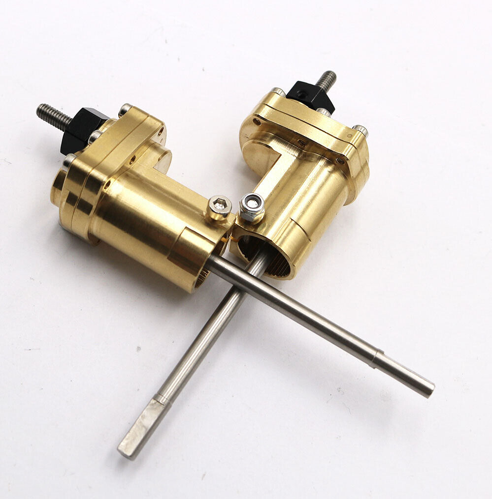KYX SCX10 II Brass Rear High Lift Portal Axle Conversion Kit Portal Pa ...